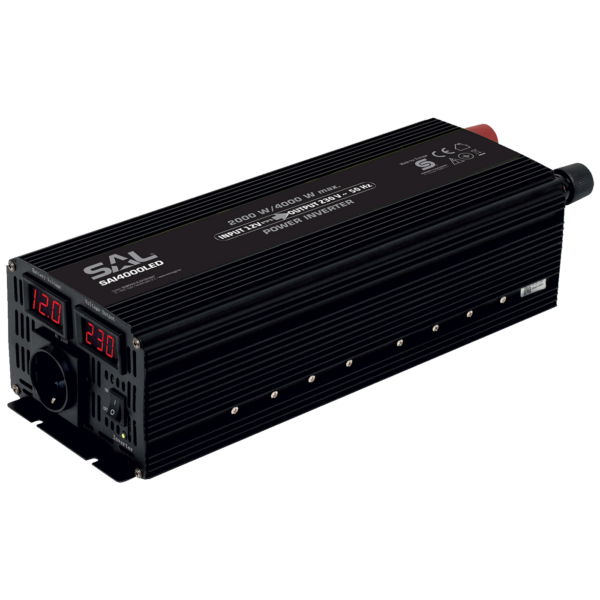 SAL Adapter 12V na 220V, snaga 2000/4000W, digitalni display ...